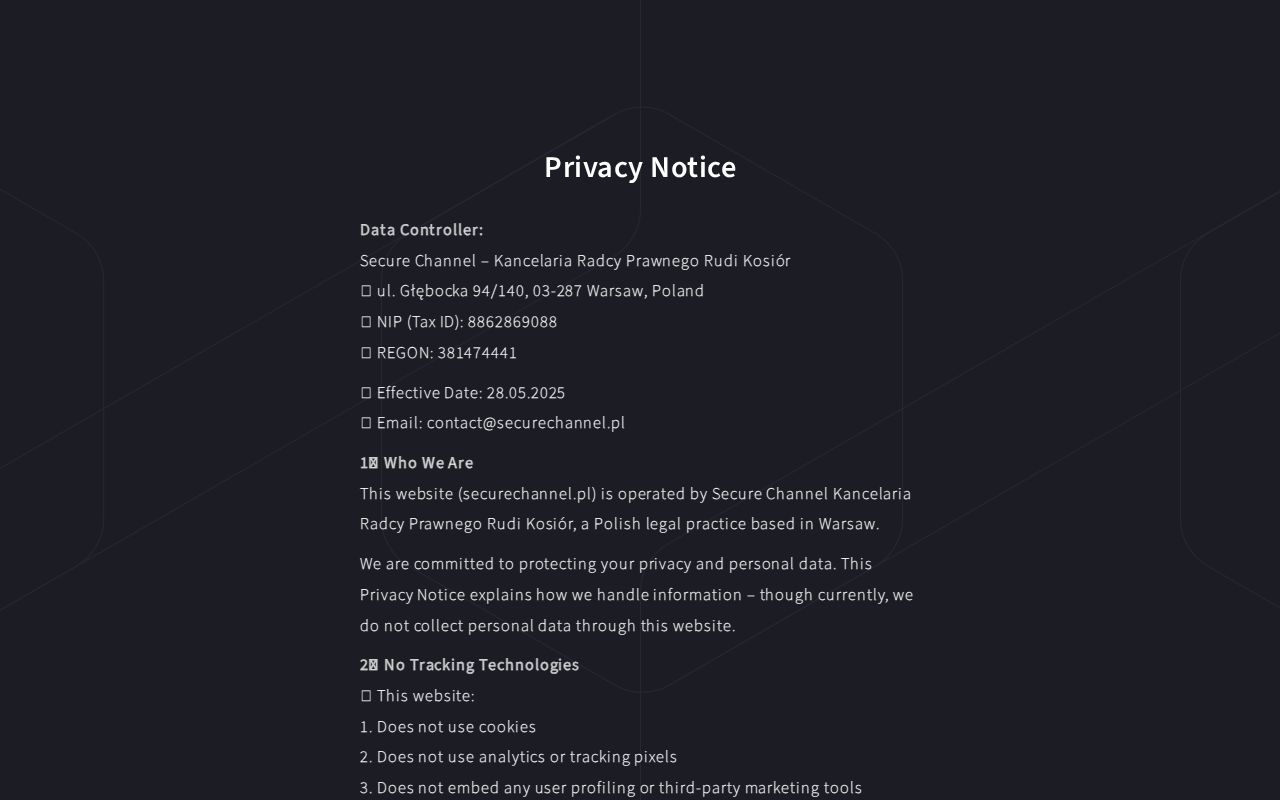 Privacy notice